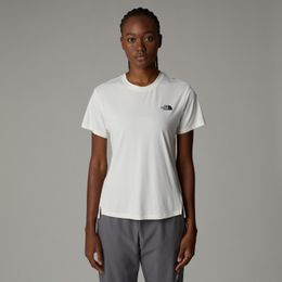The North Face Damen Funktionsshirt "W FLEX SHORT SLEEVES REG TEE", wei&szlig;, Gr. S, Obermaterial: 100% Polyester, Shirts