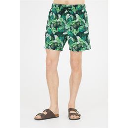 CRUZ Herren Badeshorts "Toby", gr&uuml;n, Gr. XL, bedruckt, mehrfarbig, Elasthan, Polyester, Badehosen, im l&auml;ssigen Print-Design