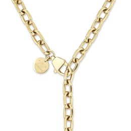 Damen Edelstahlkette "Schmuck Geschenk Halskette Basic Chunky", Edelstahl, L: 50 B: 8mm, gold, Copenhagen Studios, Edelstahl, B:8mm, Halsketten