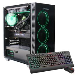 GAMEMAX Gaming-PC "Draco XD 7809 AMD Ryzen 7 7700X 16GB DDR5 1TB SSD RTX 5060Ti", schwarz, Microsoft Windows 11 Home (64 Bit), 16 GB RAM 1.000 GB SSD, Desktop-PCs