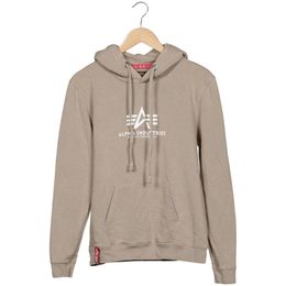Alpha Industries Kapuzenpullover Herren Gr&ouml;&szlig;e M Second Hand beige