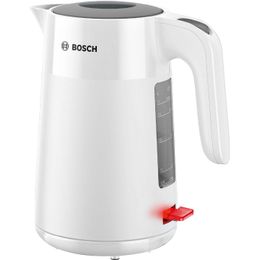 Bosch Wasserkocher "MyMoment TWK2M161, Abschaltautomatik, Überhitzungschutz, Tassenanzeige", B:23,7cm H:26,7cm T:15,8cm, weiß, Wasserkocher, Stiftung