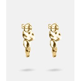 Paar Ohrstecker "Schmuck Geschenk Edelstahl Ohrringe Organics", Edelstahlgelbgoldfarben, Liebeskind Berlin, Edelstahl, Ohrringe