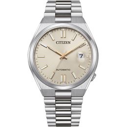 Citizen Damen Automatikuhr &quot;TSUYOSA 60h&quot;, silber, Armbanduhren, Armbanduhr, Damenuhr, Herrenuhr, Edelstahlarmband, Saphirglas, Datum