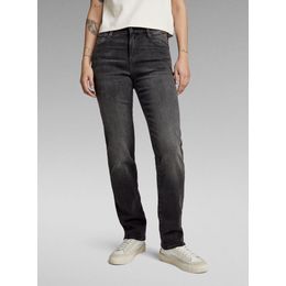 G-Star Raw G-STAR Damen 5-Pocket-Jeans "Strace Straight Jeans"worn in schwarz moon, Gr. 28, Obermaterial: 78% Baumwolle, 20% Hanf, 2% Elasthan, Jeans