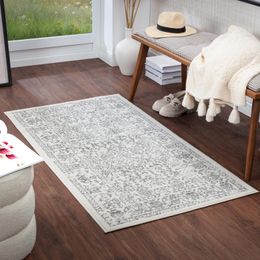 Teppich LIVABLISS, B:80cm H:8mm L:150cm, wei&szlig;, Kunstfaser, Wohnzimmer, Teppiche, "EJURA", Vintage Orientteppich, Kurzflor Boho Wohnzimmerteppich,