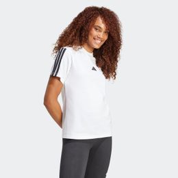 Damen T-Shirt "W 3S SJ T B", schwarz-wei&szlig;, Gr. XL, adidas Sportswear, Obermaterial: 100% Baumwolle, Shirts