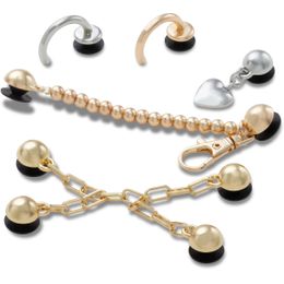 Crocs Kinder Schuhanstecker "Jibbitz Cool Girl Festival", gold, Zinklegierung, Schuhzubeh&ouml;r, Charms f&uuml;r Crocs im angesagten Look