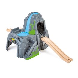 HAPE Kinder Spielzeug-Eisenbahn "Tunnelkombination mit Licht und Sound", bunt, Spielzeugfahrzeuge