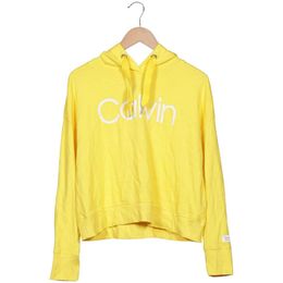 Calvin Klein Kapuzenpullover Damen Gr&ouml;&szlig;e M Second Hand gelb