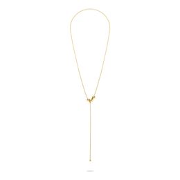 Damen Y-Kette "Schmuck Geschenk Edelstahl Halskette Steel Ball", Edelstahl, L: 42 B: 7,5mmgelbgoldfarben, Liebeskind Berlin, Edelstahl, B:7,5mm,