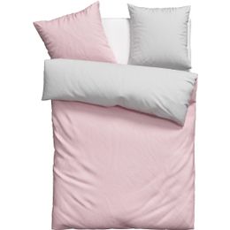 Bettw&auml;sche my home, rosa, Microfaser, Obermaterial: 100% Polyester, Bettw&auml;sche, "Desner2", Premium Qualit&auml;t, sehr weich, uni, ab 135x200 cm