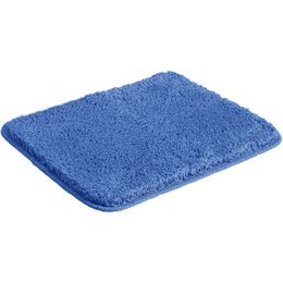 Badematte OTTO HOME, H:20mm, blau, Polyester, Badematten, "Inga, Badezimmer Teppich, Badvorleger", Badteppich, unifarben, weich, als halbrund und