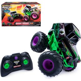 Spin Master Kinder RC-Monstertruck "Monster Jam - Smash 'n Bash Grave Digger", bunt, Kunststoff, Fernlenkfahrzeuge