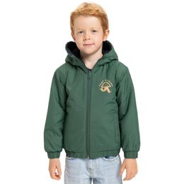 Quiksilver Jungen Funktionsjacke "Reversible All Seas", grün, Gr. 3, 100% Polyester, Jacken