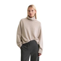 Marc O'Polo MARC O'POLO Damen Strickpullover "aus softem Merinowolle-Mix"chalky mauve melange, Gr. XL, unifarben, Obermaterial: 80% Wolle (Schafwolle), 20%