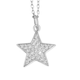Adelia&acute;s ADELIA ́S Damen Kettenanh&auml;nger "Damen Anh&auml;nger Stern aus 925 Silber 5,13 cm", Silber 500 Silber 925 (Sterlingsilber), silber, Silber 500, Silber 925