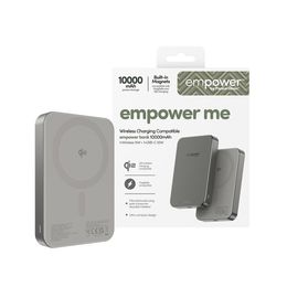 Powerbank "empower Bank 10000 mAh", titan, 3,85 V 10.000mAh, EMPOWER BY PANZERGLASS, Akkumulatoren