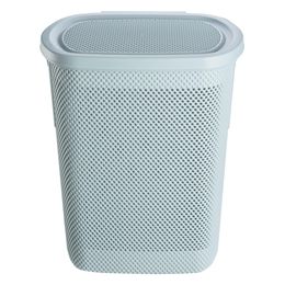 keeeper Wäschebox "arne, Wäschetonne, 47,5 x 36 x 57,5 cm, 58 l", 58 l, blau, Wäschesammler, luftdurchlässiges Dekor