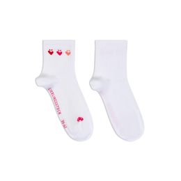 LIEBLINGSST&Uuml;CK LIEBLINGSST&Uuml;CK Damen Langsocken "Lovely Socks "HannahL " aus Baumwollmix", Gr. 39100, wei&szlig;, Baumwolle, Elasthan, Polyamid, Socken, mit Baumwoll-Anteil