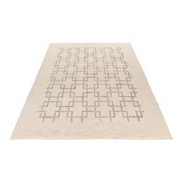 Teppich Obsession, B:120cm H:15mm L:170cm, beige, Wolle, Wohnzimmer, Teppiche, "My Freya 270", Handweb Teppich, geometrisches Muster, 80% Wolle,