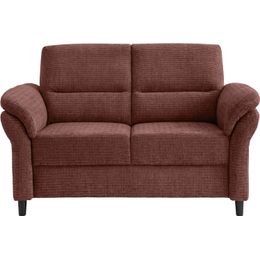 2-Sitzer Home Affaire, B:147cm H:90cm T:89cmrot, 100% Polyester, Sofas, "Cavoli"