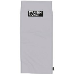 Sporthandtuch, B:50cm L:110cm, grau, Microfaser, Obermaterial: 100% Polyester, Handt&uuml;cher, "Stra&szlig;enkicker", mit dekorativem "Stra&szlig;enkicker" Schriftzug