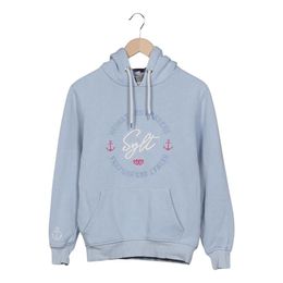 Zwillingsherz Kapuzenpullover Damen Gr&ouml;&szlig;e S Second Hand hellblau