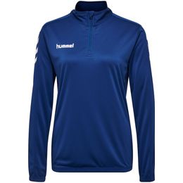 Hummel Sweatshirt Damen Größe S blau / weiß
