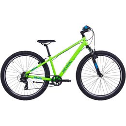 S'COOL Jugendfahrrad S&rsquo;COOL "S'COOL Xroc Pro 26-K7 Neon Green/Ocean" Gr. 35, neon gr&uuml;n, ocean, Fahrr&auml;der, Kinder, 35cm, 26 Zoll (66,04cm)