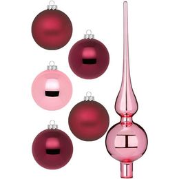 MAGIC BY INGE Weihnachtsbaumkugel "Berry Kiss, Weihnachtsdeko, Christbaumschmuck", 6cm, bunt, Weihnachtsbaumkugeln, Christbaumkugeln aus Glas, 45