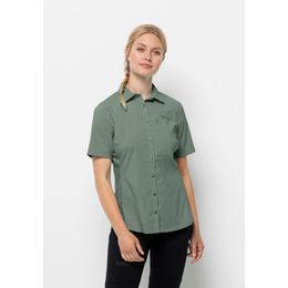 Jack Wolfskin Damen Outdoorbluse "HEIDETAL SHIRT W"picnic, gr&uuml;n, Gr. S, OBERSTOFF 82% POLYAMID, 13% POLYESTER, 5% ELASTHAN FUTTER 100% POLYESTER,