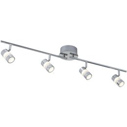 Searchlight Deckenstrahler "Bubbles 4Lt Split Bar Spotlight - Chrome & Bubble Acrylic", 4, H: 17cm, 1 Stk.chrom, Leuchten