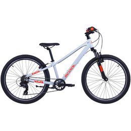 S'COOL Jugendfahrrad S&rsquo;COOL "S'COOL Xroc Pro 24-K7 Sky Grey/Neon Orange" Gr. 30, sky grau, neon orange, Fahrr&auml;der, Kinder, 30cm, 24 Zoll (60,96cm)