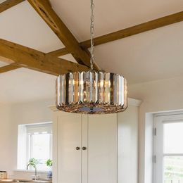 Searchlight H&auml;ngeleuchte "H&auml;ngeleuchte Chapeau", 3, &Oslash; 35cm H: 21cm, 1 Stk., silber, Wohnzimmer, Leuchten, Glamour&ouml;s