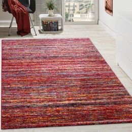 Teppich Paco Home, B:120cm H:16mm L:170cm, bunt, Polypropylen (PP), Wohnzimmer, Teppiche, "Passion 221", Kurzflor, modernes Streifen Design, ideal im