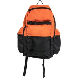 Urban Classics Herren Rucksack "Urban Classics Unisex Backpack Colourblocking"vibrantorange, schwarz, Polyester, Rucks&auml;cke