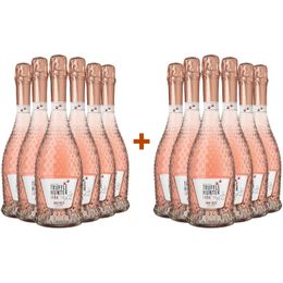 Wirwinzer Select 6+6 Paket Truffle Hunter Spumante Rosato brut Chardonnay - Verschiedene Regionen &ndash; Probierpaket Schaumwein