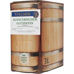 Weingut Roland Vollmer Schw&auml;bischer wei&szlig; 3L Bag-in-Box Weinschlauch 3,0 L - W&uuml;rttemberg &ndash; Gl&uuml;hwein Winzergl&uuml;hwein