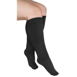 Janastyle Damen Feinkniestr&uuml;mpfe "BIG Feinkniestr&uuml;mpfe mit extrabreitem Bund", schwarz, Obermaterial: 94% Polyamid, 6% Elasthan, Socken, f&uuml;r einen