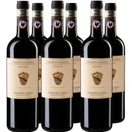 Podere Ciona Chianti Classico Riserva 2016-2017-2018 XL-Paket Trocken - Toskana &ndash; Probierpaket DOCG