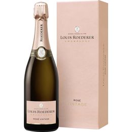 Champagne Louis Roederer Ros&eacute; Jahrgang in Geschenkpackung brut 2016 Brut - &ndash; Perl- & Schaumwein AOP