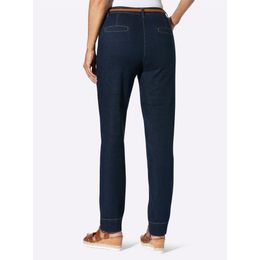 Inspirationen Damen Bequeme Jeansdunkelblau, Gr. 42, unifarben, 81% Baumwolle, 17% Polyester, 2% Elasthan, Jeans
