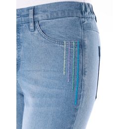 Classic Basics Damen Bequeme Jeansblau, bleached, Gr. 28, unifarben, 81% Baumwolle, 17% Polyester, 2% Elasthan, Jeans
