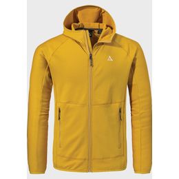 Sch&ouml;ffel SCH&Ouml;FFEL Herren Fleecejacke "Fleece Hoody Style Cascata MNS", gelb, Gr. 52, Oberstoff: 94% Polyester, 6% Elasthan, Jacken