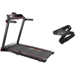 Laufband "TM 750 S (mit/ohne Pulsgurt)", mit Pulsgurt, schwarz, Christopeit Sport, Laufbänder, bis max. 16 km/h, klappbar, 130 kg max. Benutzergewicht