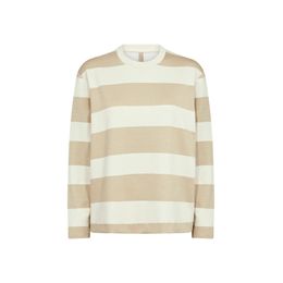 soyaconcept Damen Strickpullover "Soya Concept Sweater SC-BARNI"8008c sand combi, Gr. L, Obermaterial: 48% Modal, 48% Polyester, 4% Elasthan, Pullover