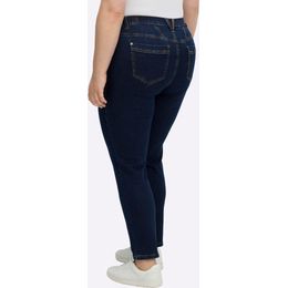 sheego Damen Bequeme Jeans, blau, Gr. 40, unifarben, 99% Baumwolle, 1% Elasthan, Jeans