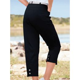 Casual Looks Damen 7/8-Jeans, schwarz, Gr. 44, unifarben, 96% Baumwolle, 4% Elasthan, Jeans