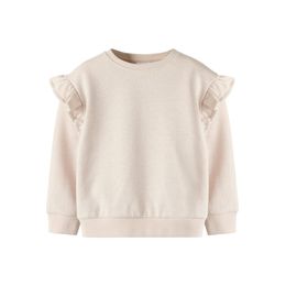 Sweatshirt name it "NMFTILDE LS NREG SWE UNB PB", Jungen, Gr. 110, tender touch, Sweatware, Obermaterial: 80% Baumwolle, 20% metallisierte Fasern, unifarben, normal normal, Rundhals, Rippb&uuml;ndchen, Sweatshirts Sweatshirt